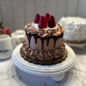 DEZICAKES Fake Cake Chocolate Strawberry Prop Decoration Dezicakes - Etsy