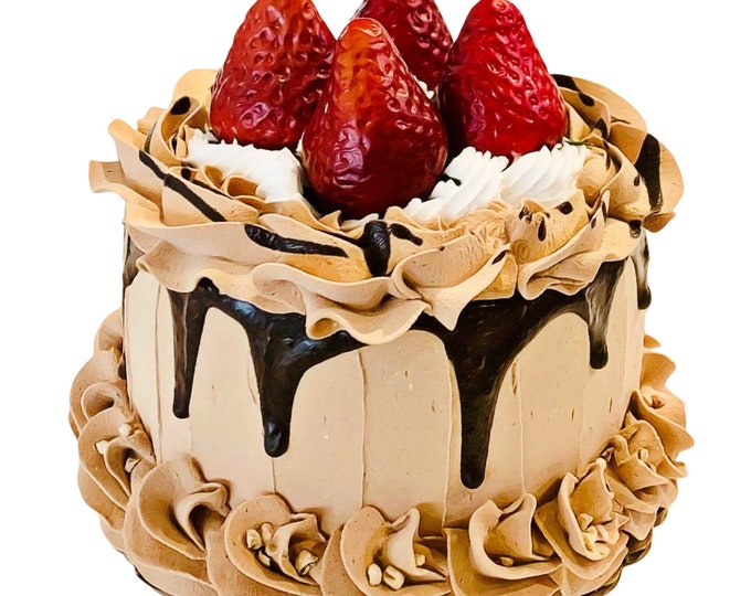 DEZICAKES Fake Cake Chocolate Strawberry Prop Decoration Dezicakes - Etsy