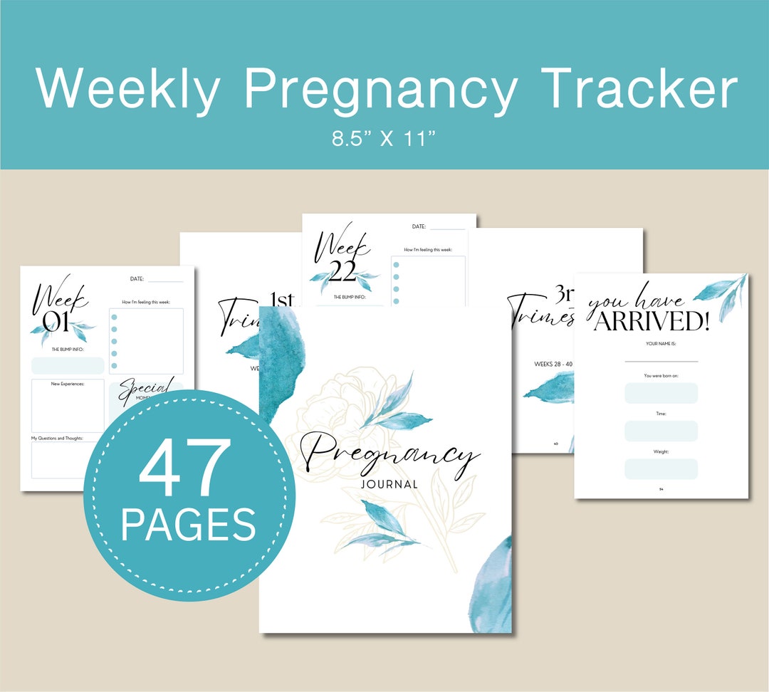 Weekly Pregnancy Planner, Printable Pregnancy Planner, INSTANT DOWNLOAD ...