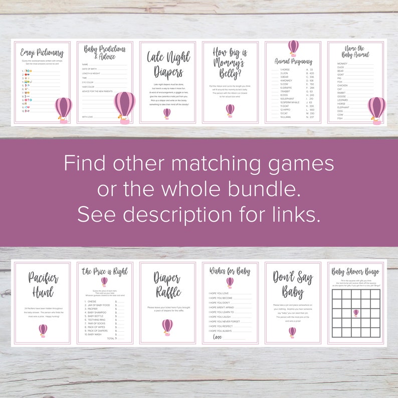 The Price is Right Baby Shower Game, Baby Shower Game, Printable Baby ...