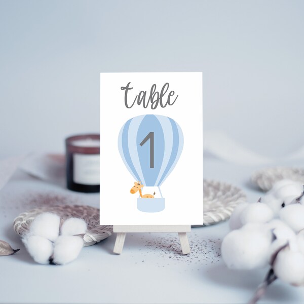 Hot Air Balloon Table Numbers - Etsy