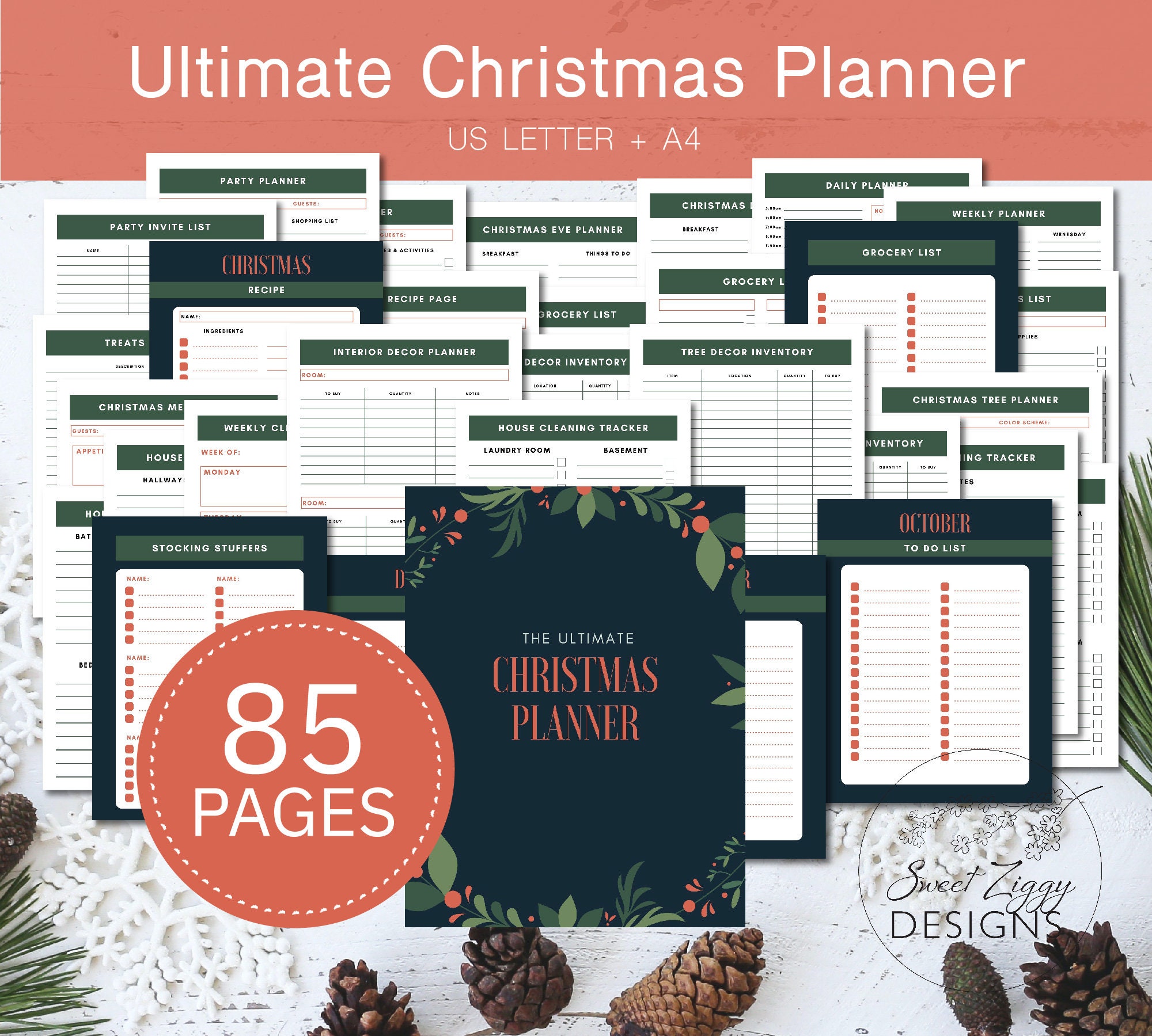 Christmas Budget Tracker Printable: Holiday Spending List (digital ...