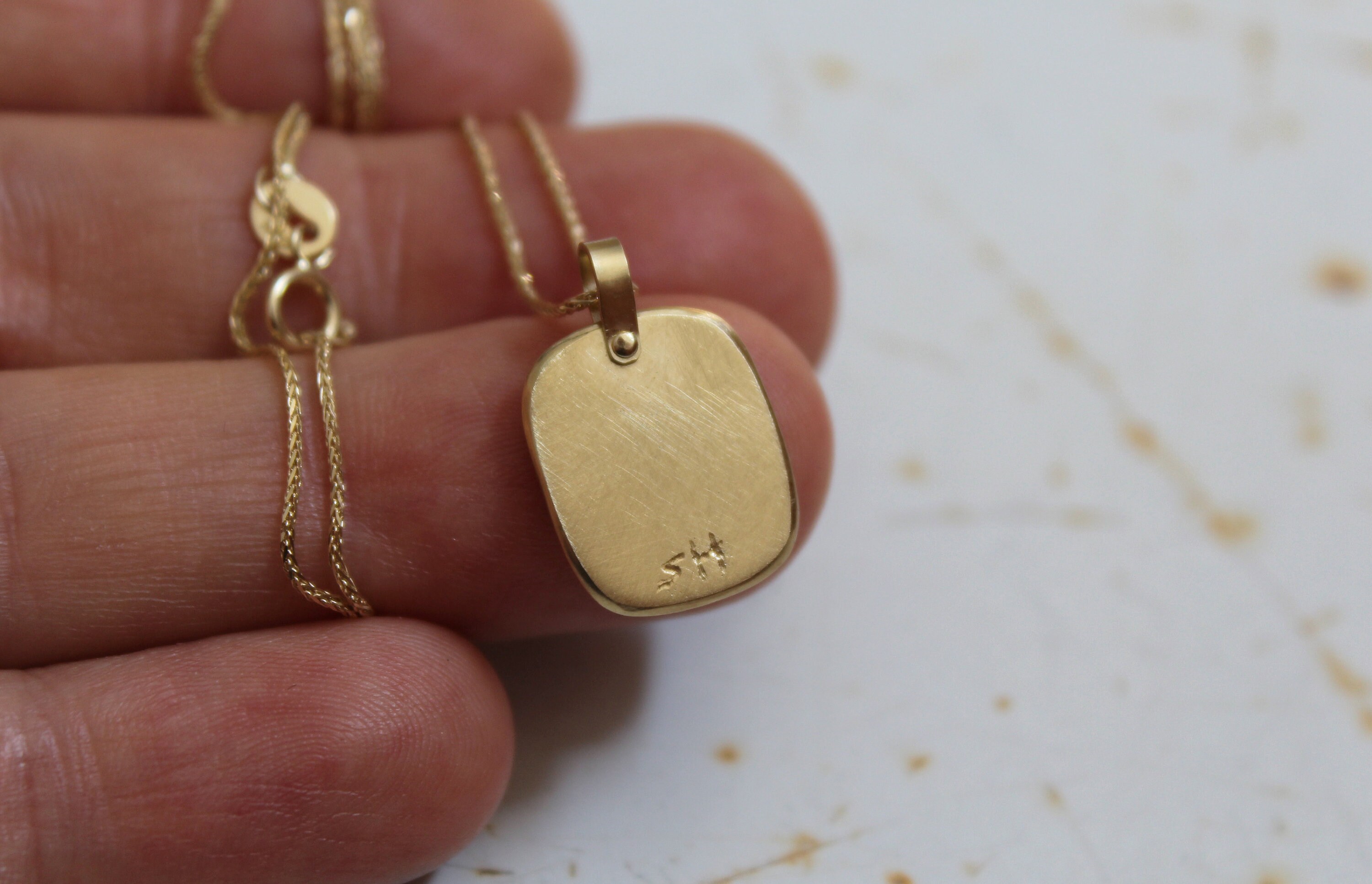 Emblem of Israel 14k Solid Gold Coin Necklace Israeli Menorah Pendant ...