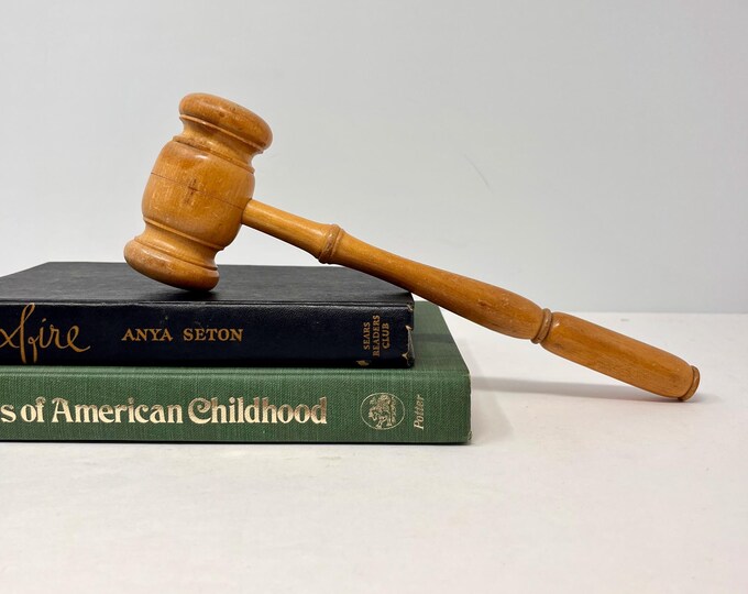 Vintage Wooden Gavel - Etsy