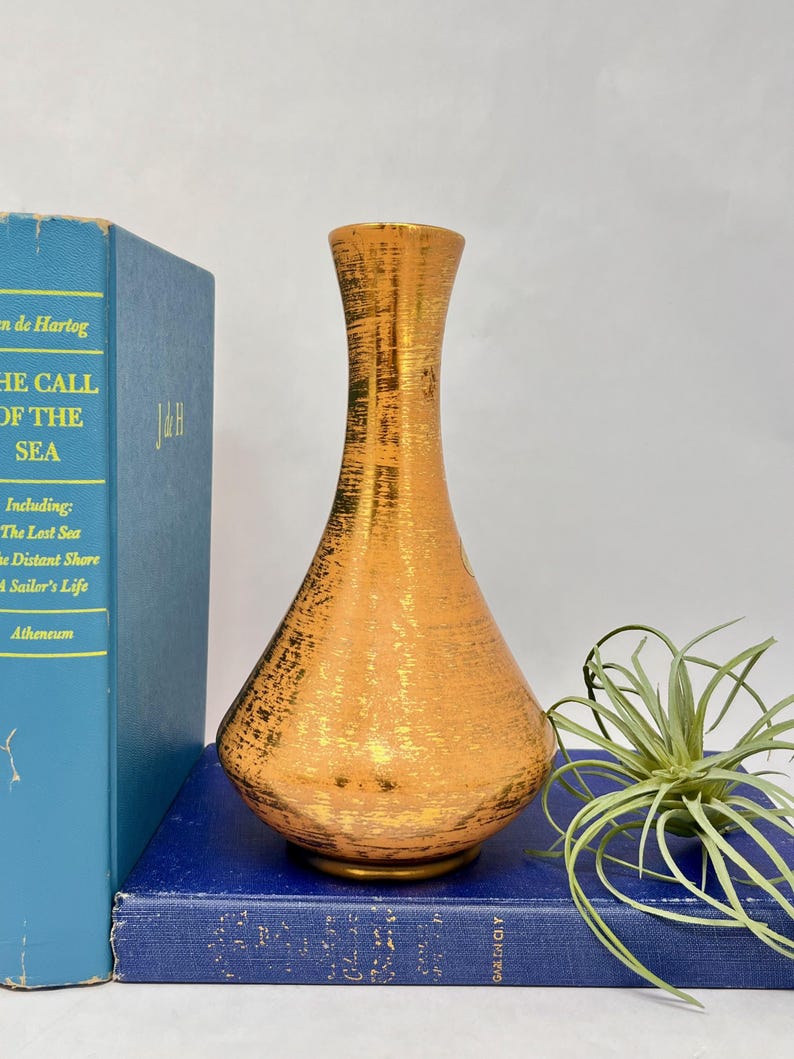 Vintage Stangl Pottery Vase: Granada Gold Pattern - Etsy