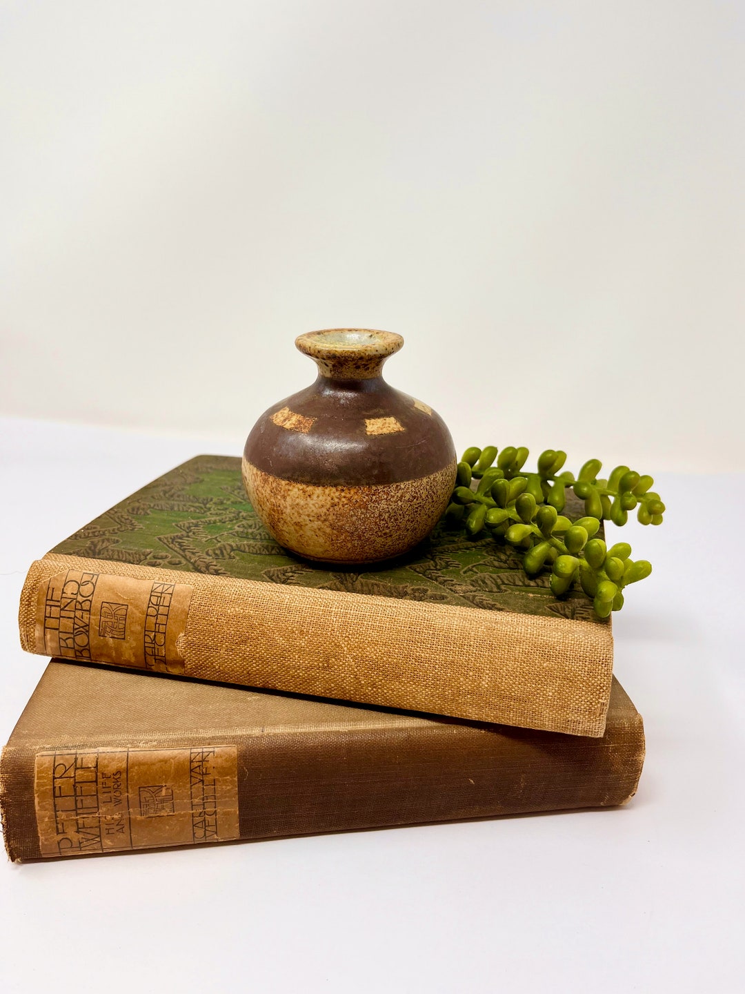 Vintage Pottery Bud Vase by Flat Earth Clay Works - Etsy