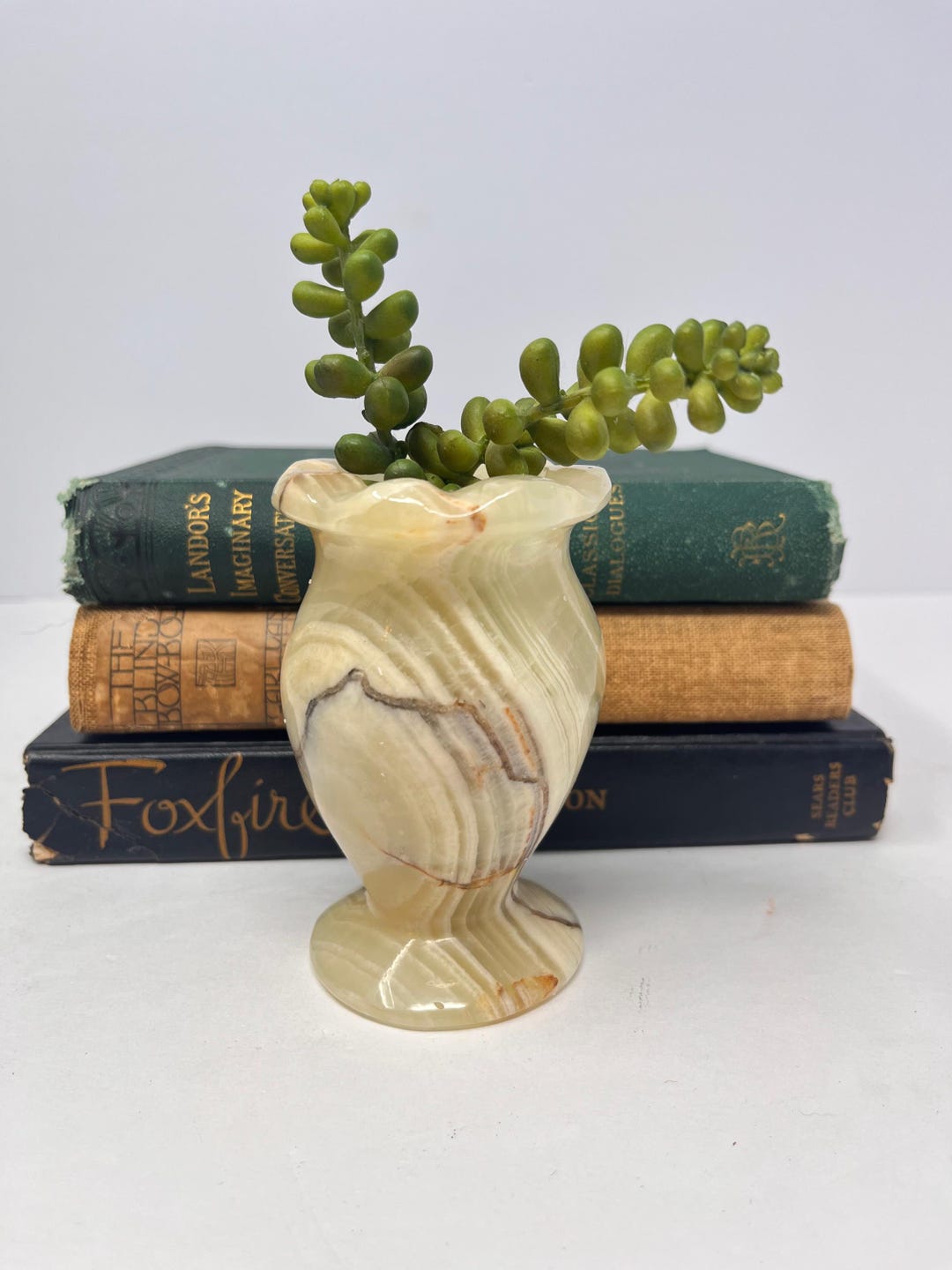 Small Banded Onyx Vase, 4 Inches Tall - Etsy