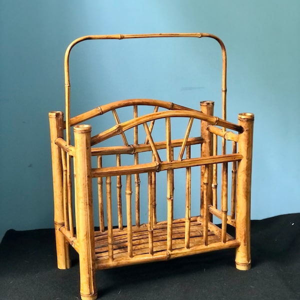 Bamboo Magazine Rack - Etsy