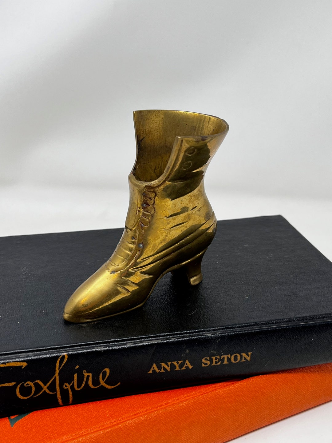 Vingage Small Brass Victorian Boot Bud Vase - Etsy