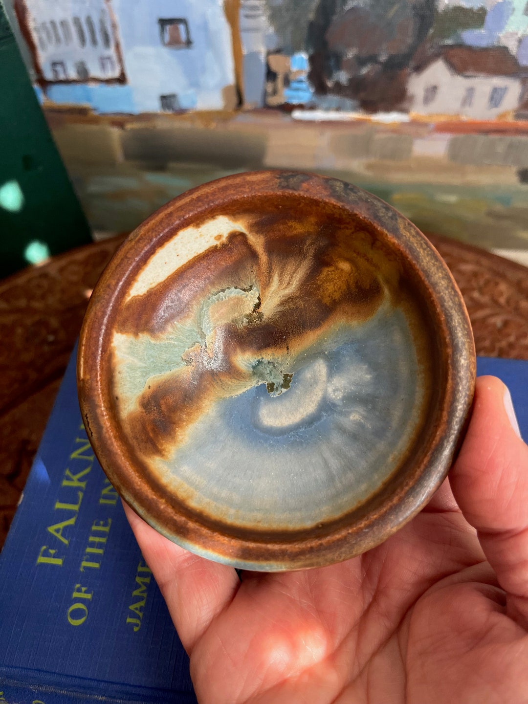 Small Vintage Pottery Bowl or Trinket Dish - Etsy