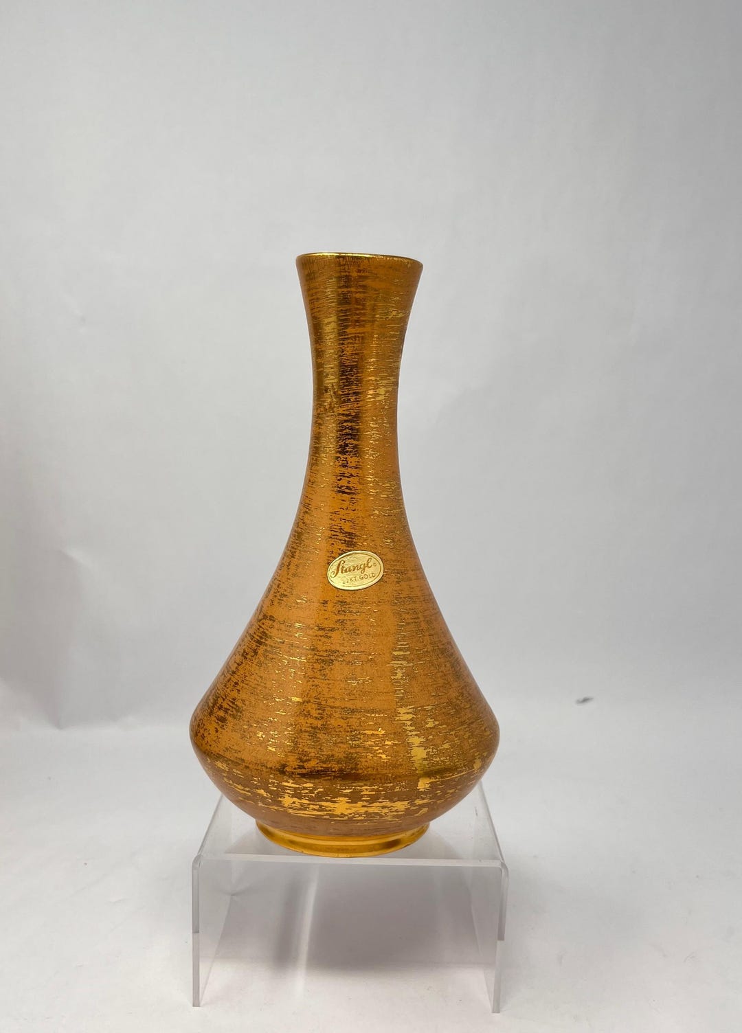 Vintage Stangl Pottery Vase: Granada Gold Pattern - Etsy
