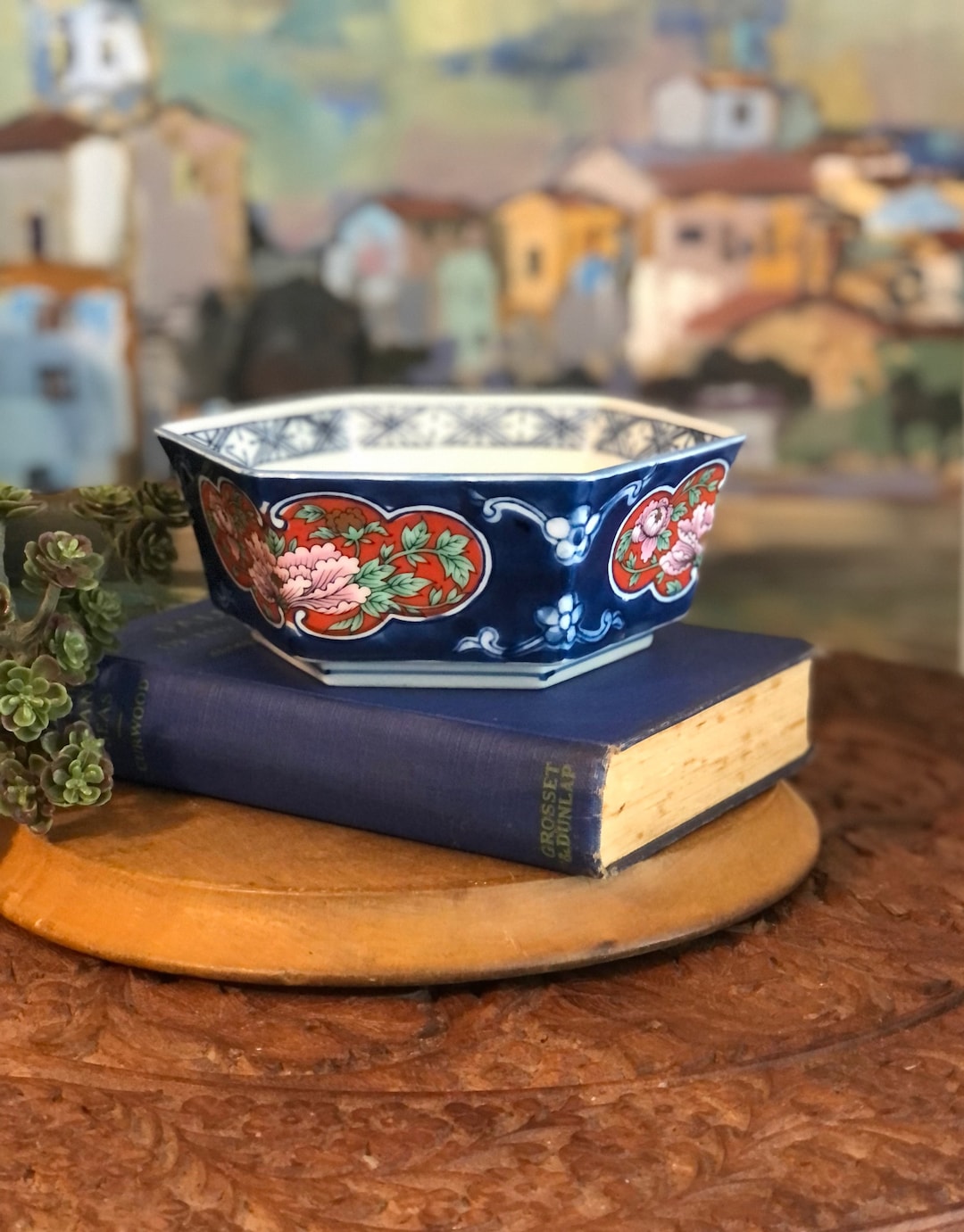 Beautiful Asian Inspired Hexagonal Bowl - Etsy