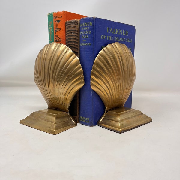 Brass Shell Bookends - Etsy