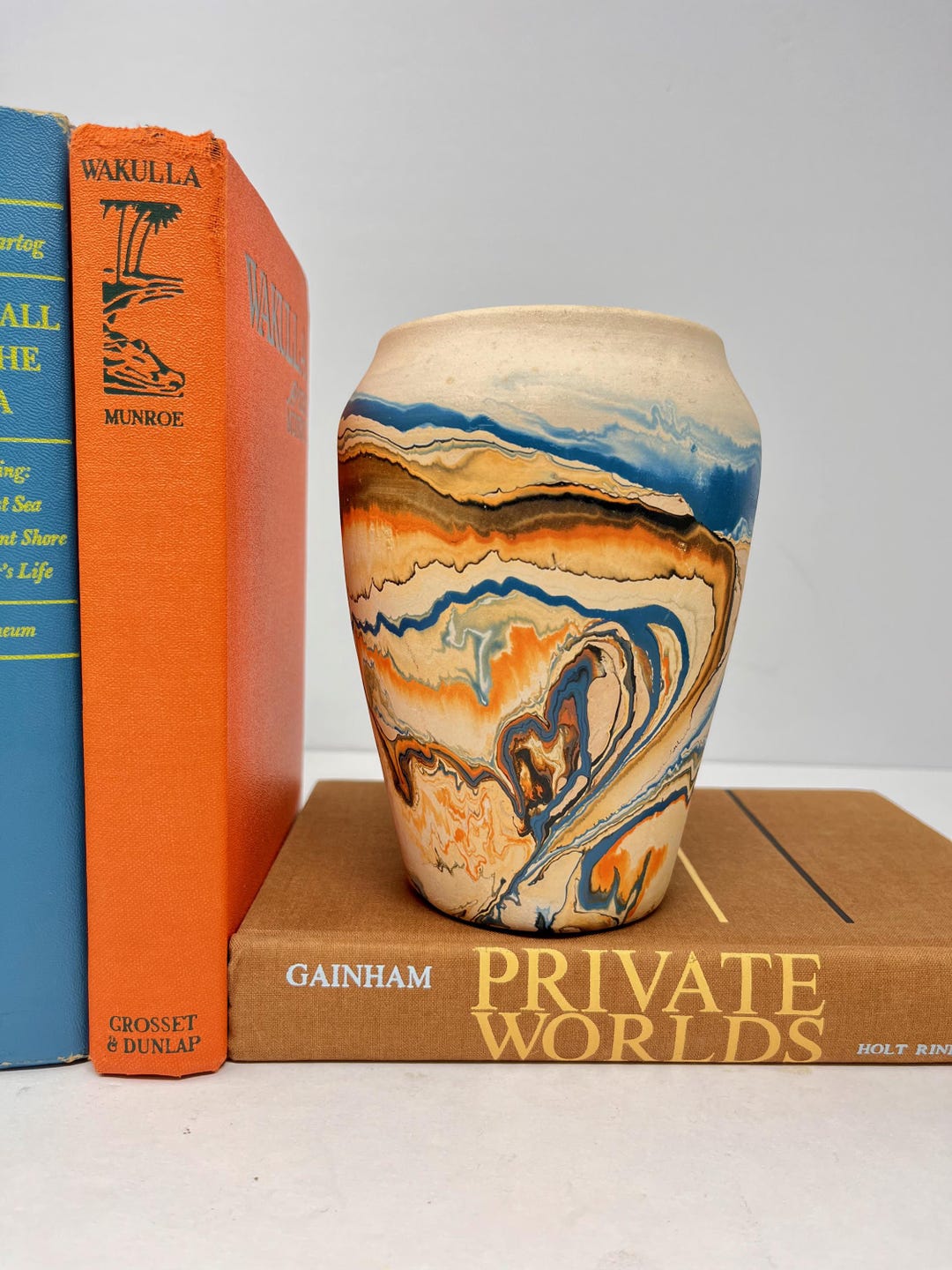 Vintage Nemadji Pottery Vase, 6 Inches Tall - Etsy