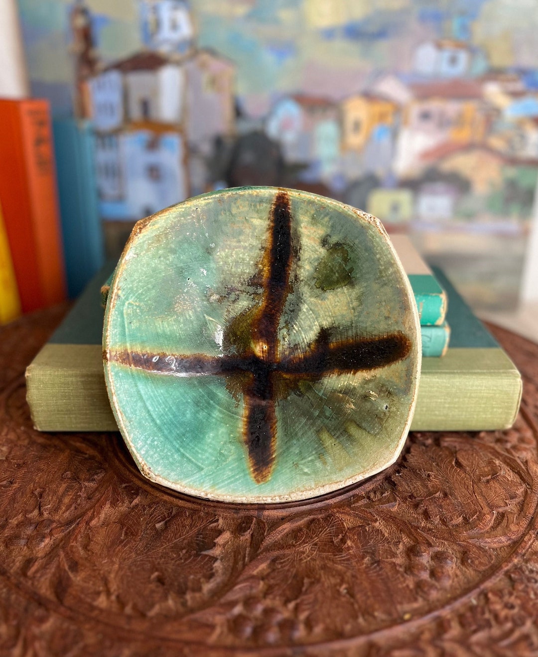 Vintage Shallow Ceramic Dish or Bowl - Etsy