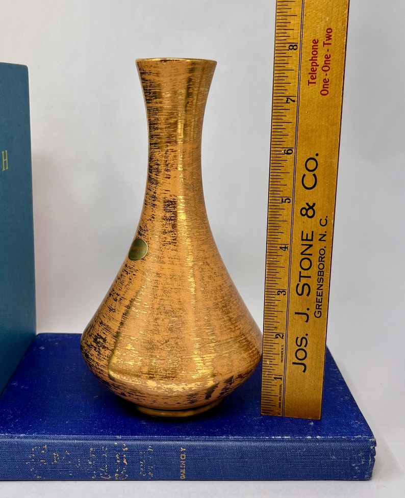 Vintage Stangl Pottery Vase: Granada Gold Pattern - Etsy