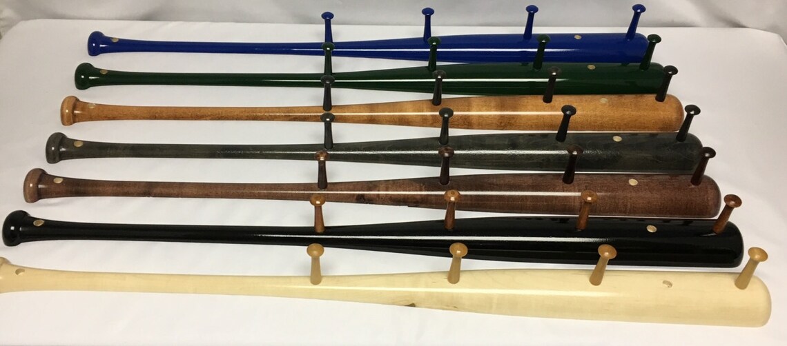 Baseball Bat Hat Rack - Etsy