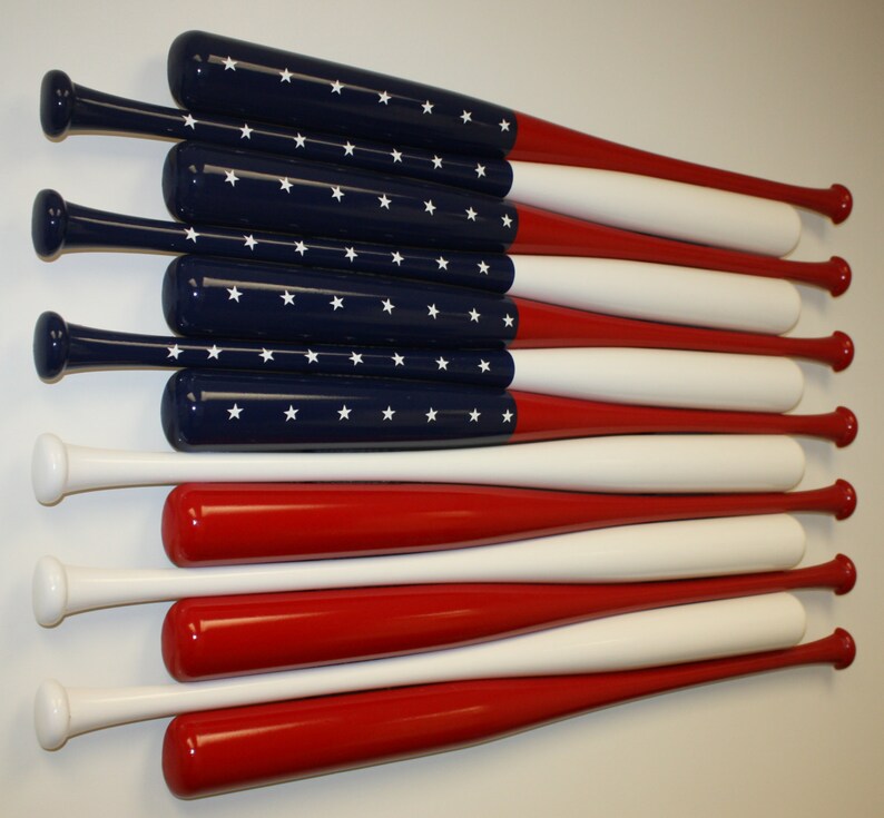 Baseball Bat American Flag | Etsy