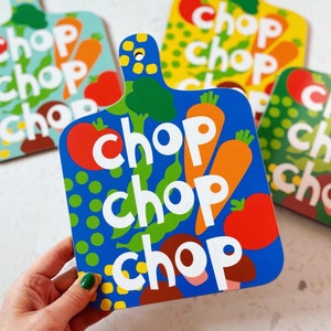 Chop Chop Melamine Chopping Board With Vegetable Design - Made in the ...
