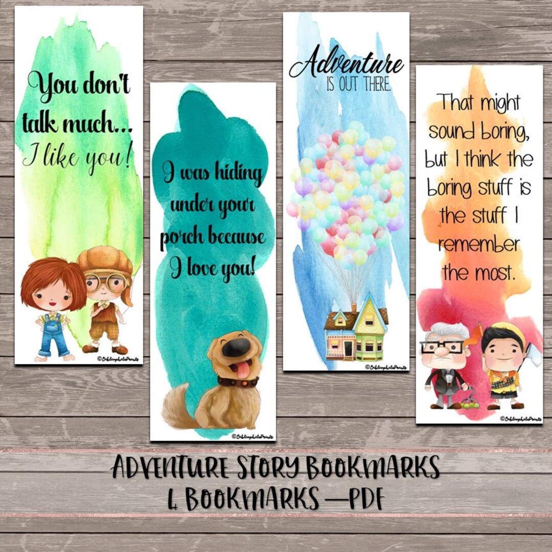Adventure Story Bookmarks Digital Bookmarks Digital Download Bookmark ...