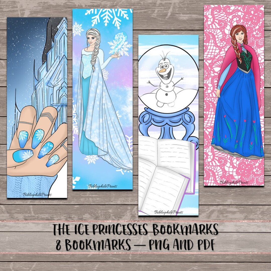 The Ice Princesses Bookmarks Digital Bookmarks Digital Download ...