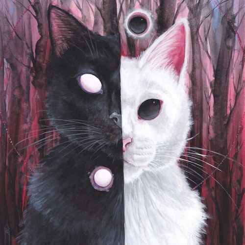 The Black Cat Assembly 8x12 Art Print | Etsy