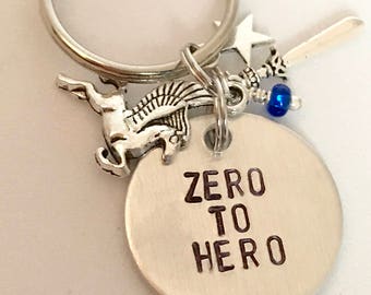 Disney Hercules Inspired Hand-stamped Keychain go the | Etsy