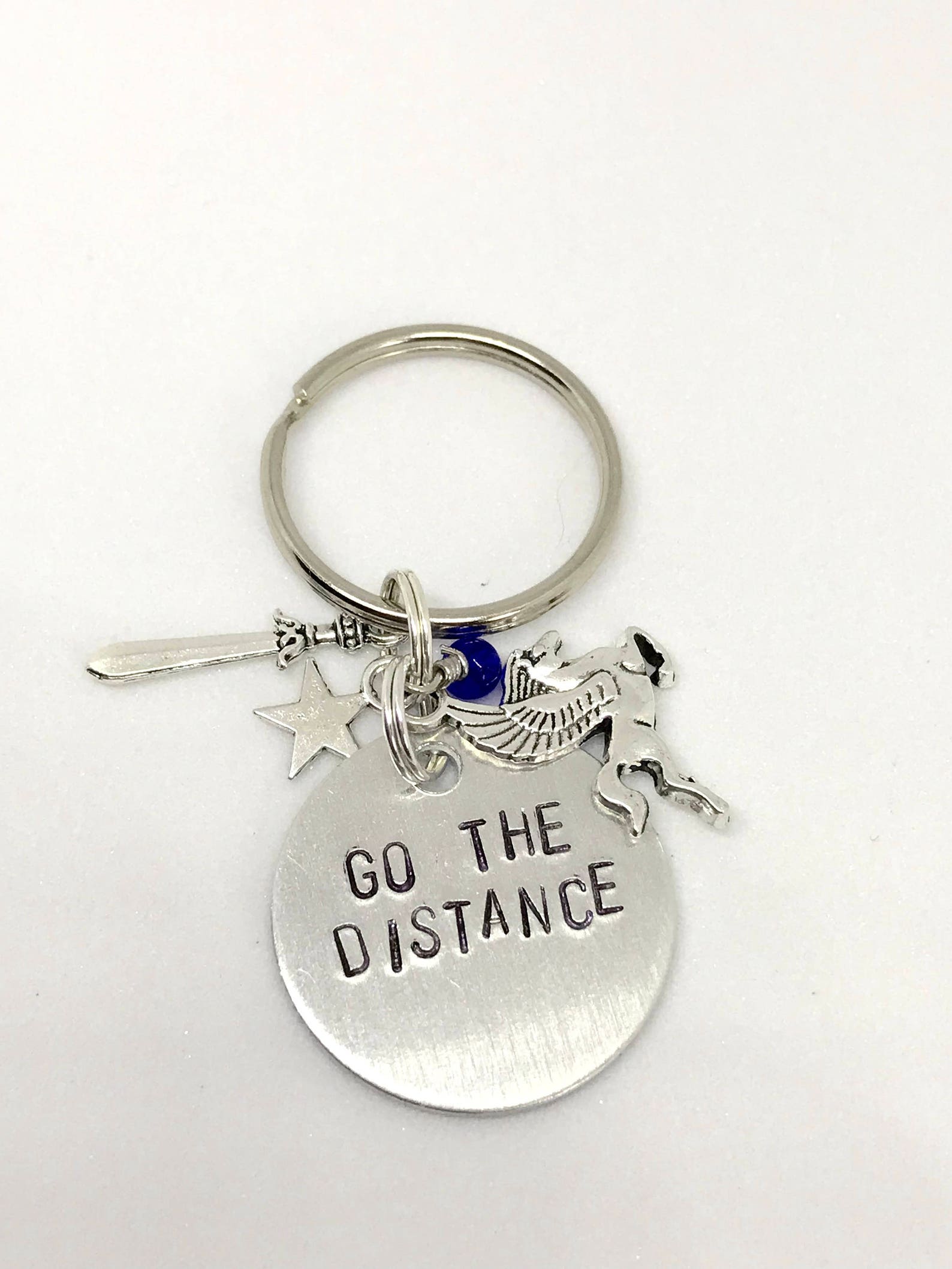 Disney Hercules Inspired Hand-stamped Keychain go the - Etsy