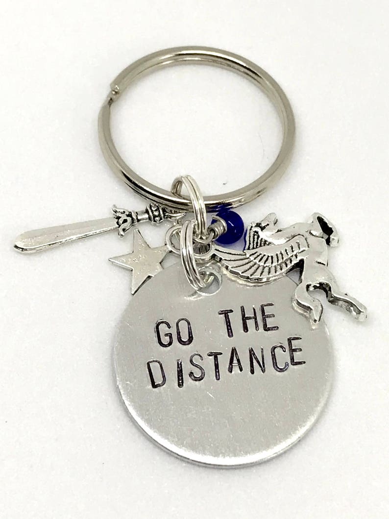 Disney Hercules Inspired Hand-stamped Keychain go the - Etsy