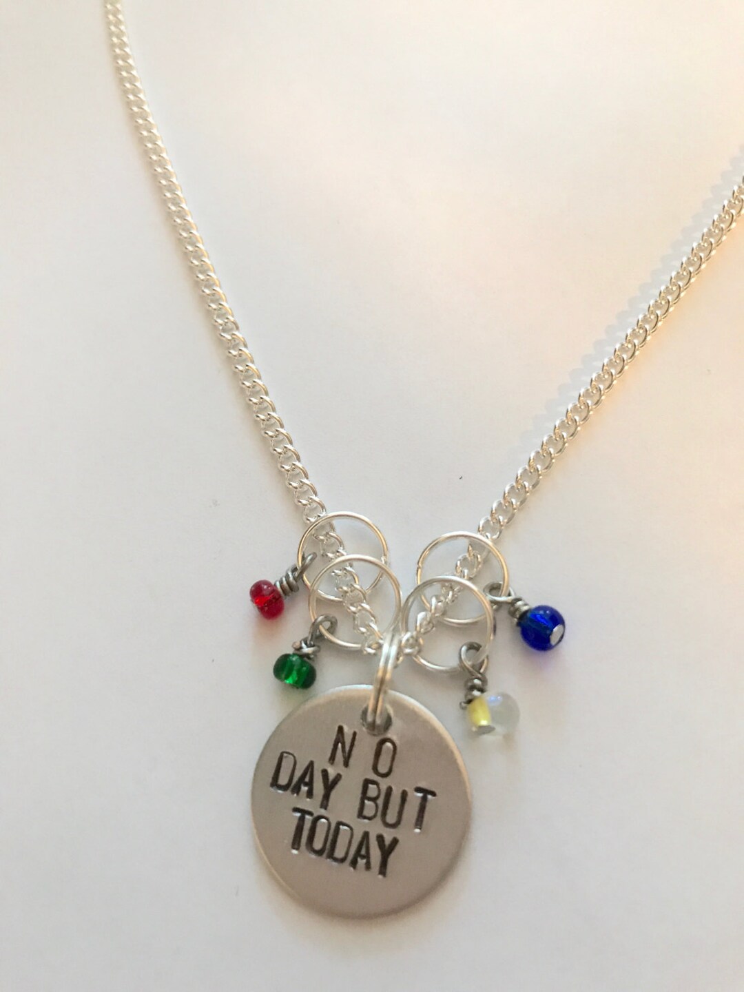 Rent Inspired Hand-stamped Necklace no Day but Today - Etsy