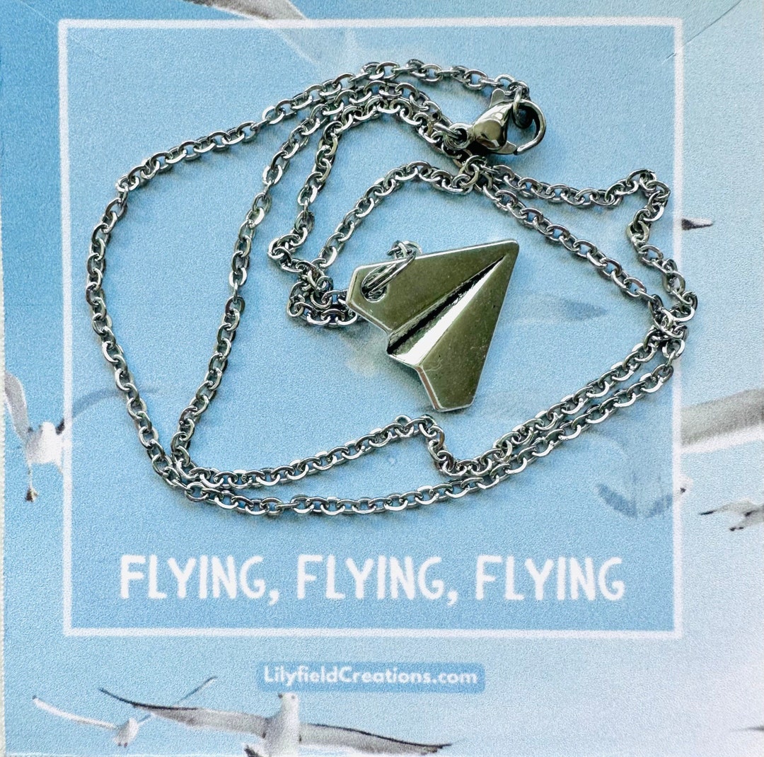 Paper Airplane Necklace, Taylor Neclace, 1989 Necklace, Are We Out of ...