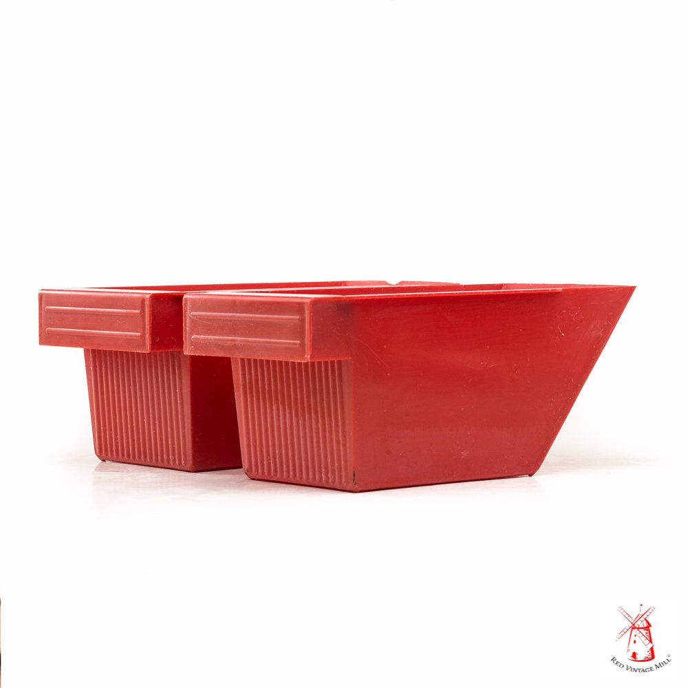 Retro Set of 4 Canisters Kitchen Organization and Storage Farmhouse ...