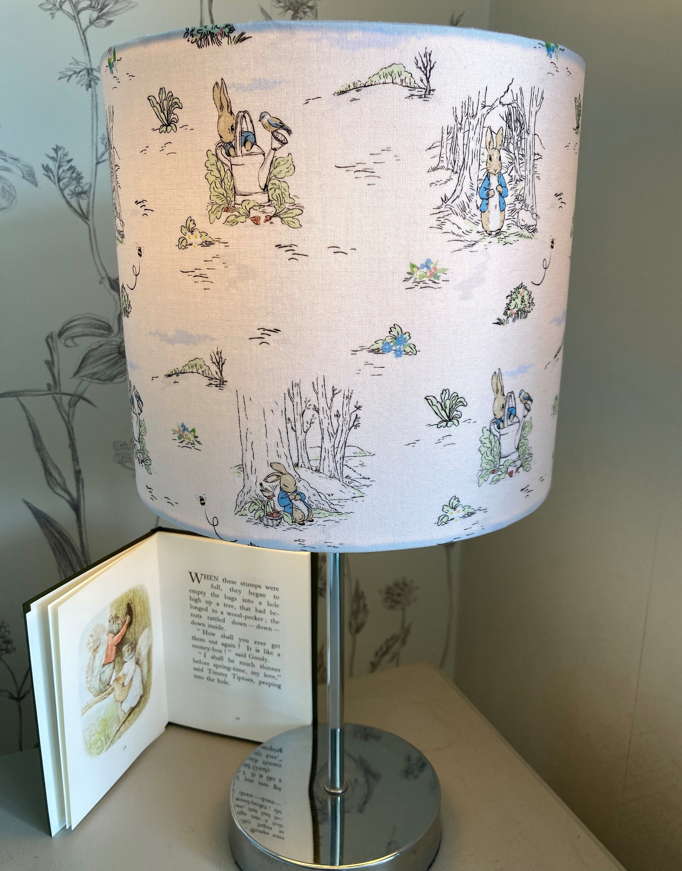 Peter Rabbit Nursery Lamp/ceiling Shade Outdoor Adventures - Etsy