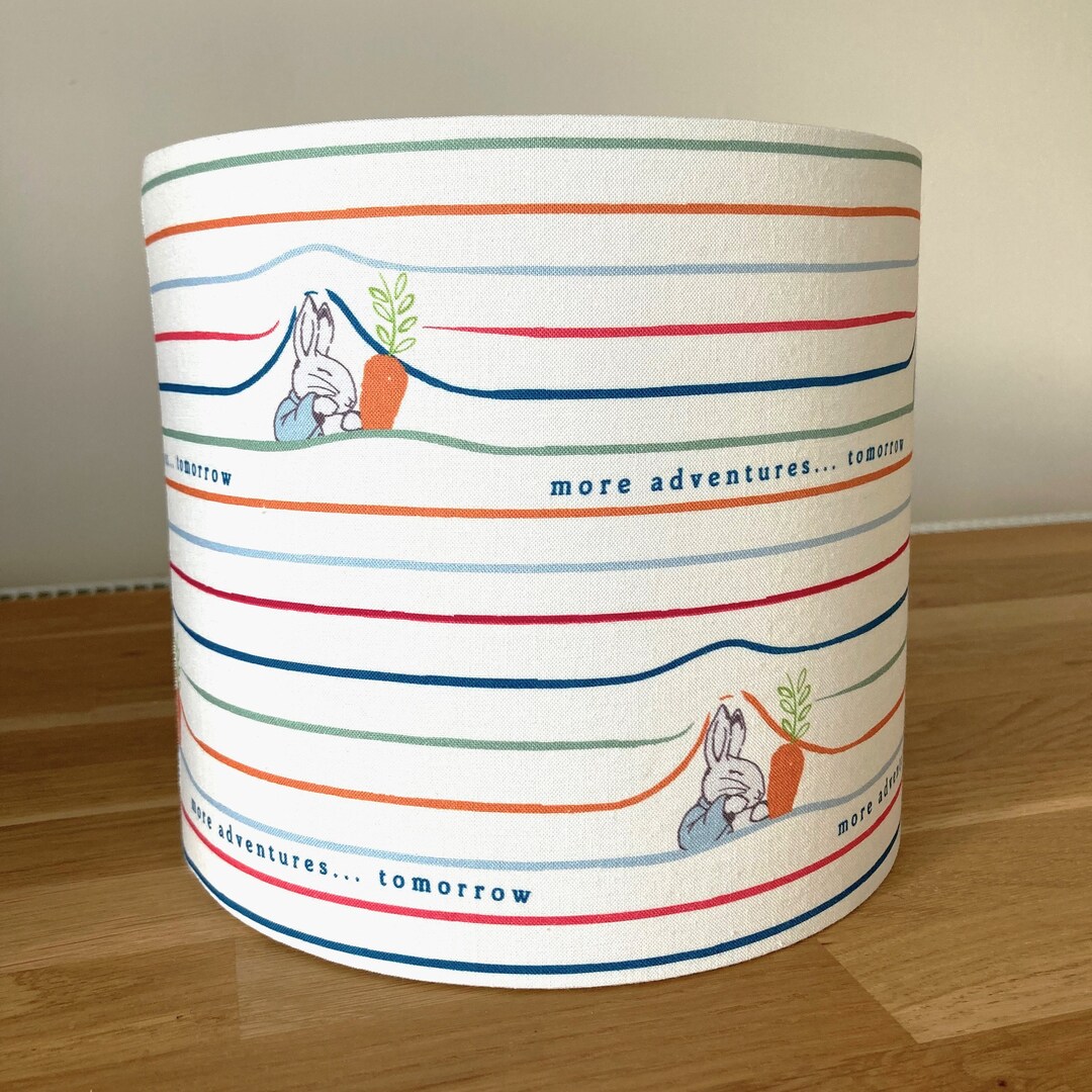 Peter Rabbit Nursery Lamp/ceiling Shade More Adventures.....tomorrow - Etsy