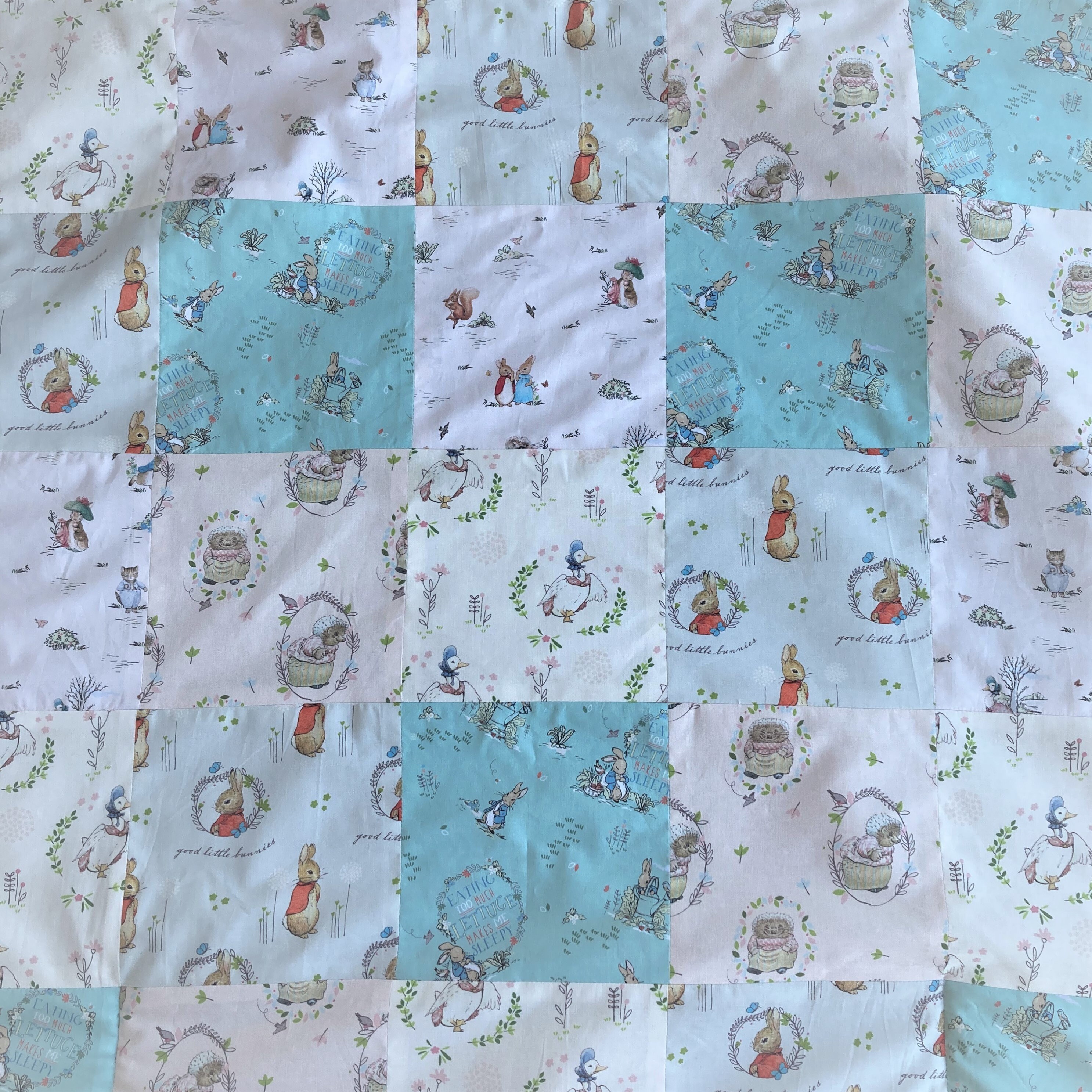 Peter Rabbit and Friends Patchwork Quilt Handmade Gift Idea - Etsy UK