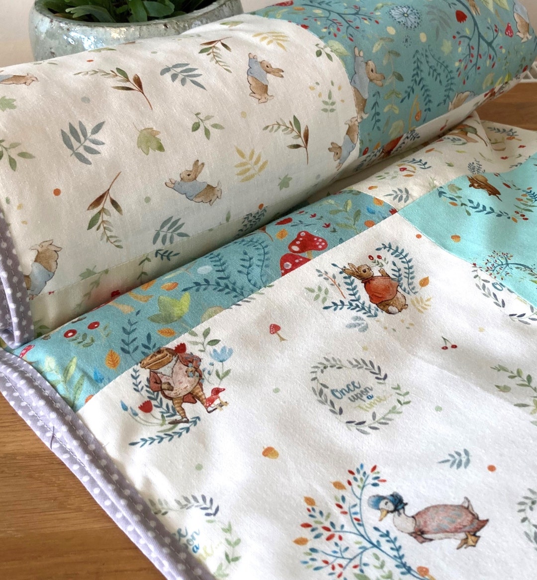 NEW Peter Rabbit Patchwork Quilt Unique Gift Idea - Etsy UK