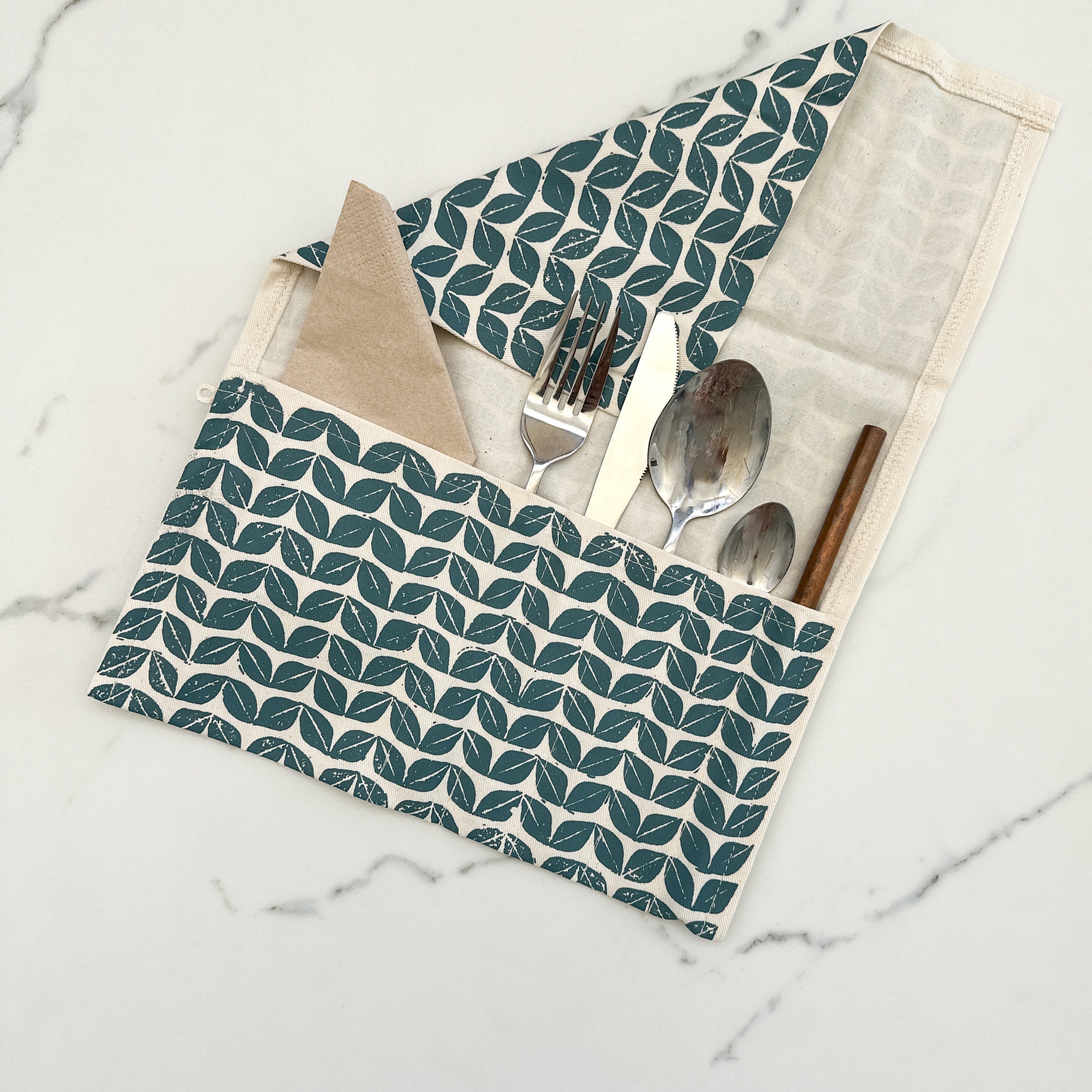 Cutlery Roll Carry Your Utensils for Lunch Box, Picnic, Road Trips and ...