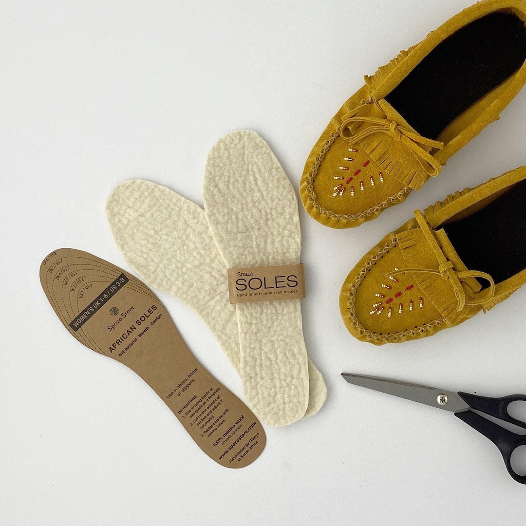 Felt Insoles | Merino Wool Inserts for Shoes, Boots and Slippers - Etsy
