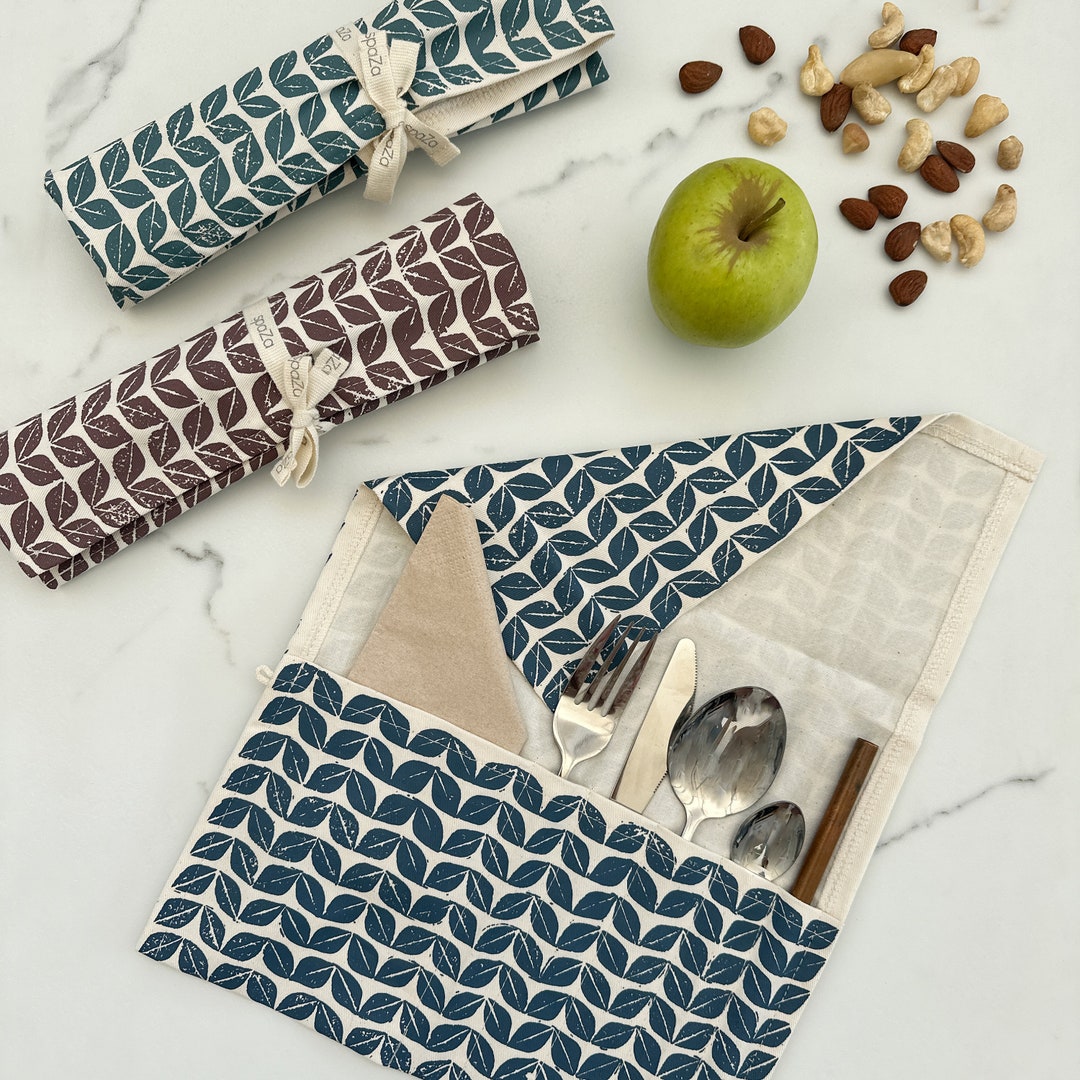 Cutlery Roll Carry Your Utensils for Lunch Box, Picnic, Road Trips and ...