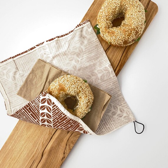 Food Wrap Set of 3 Easy Fabric Sandwich Wrap for on the Go - Etsy
