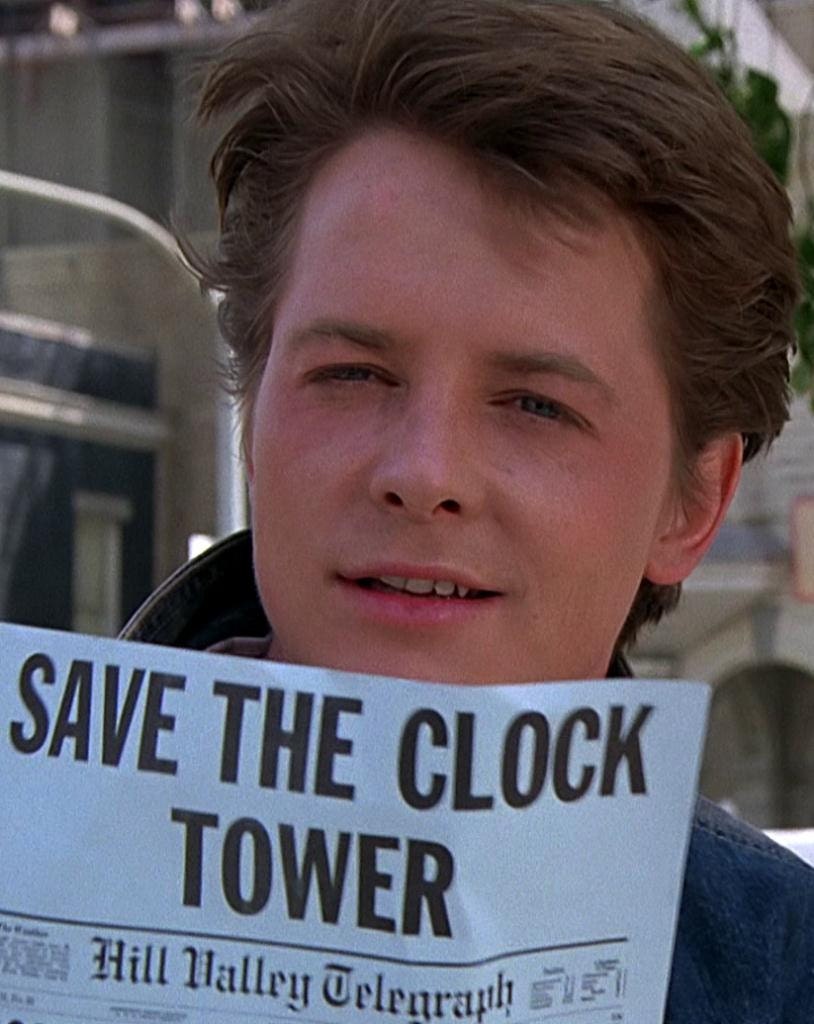 Back to the Future 'save the Clock Tower' Flyer - Etsy