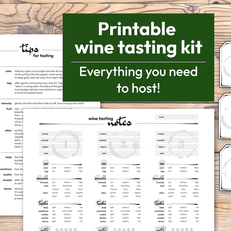 Wine Tasting - Etsy