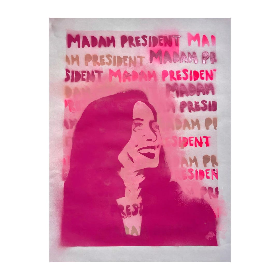 Kamala Harris 2024 Madam President Campaign Poster 18x24 Fine Art ...