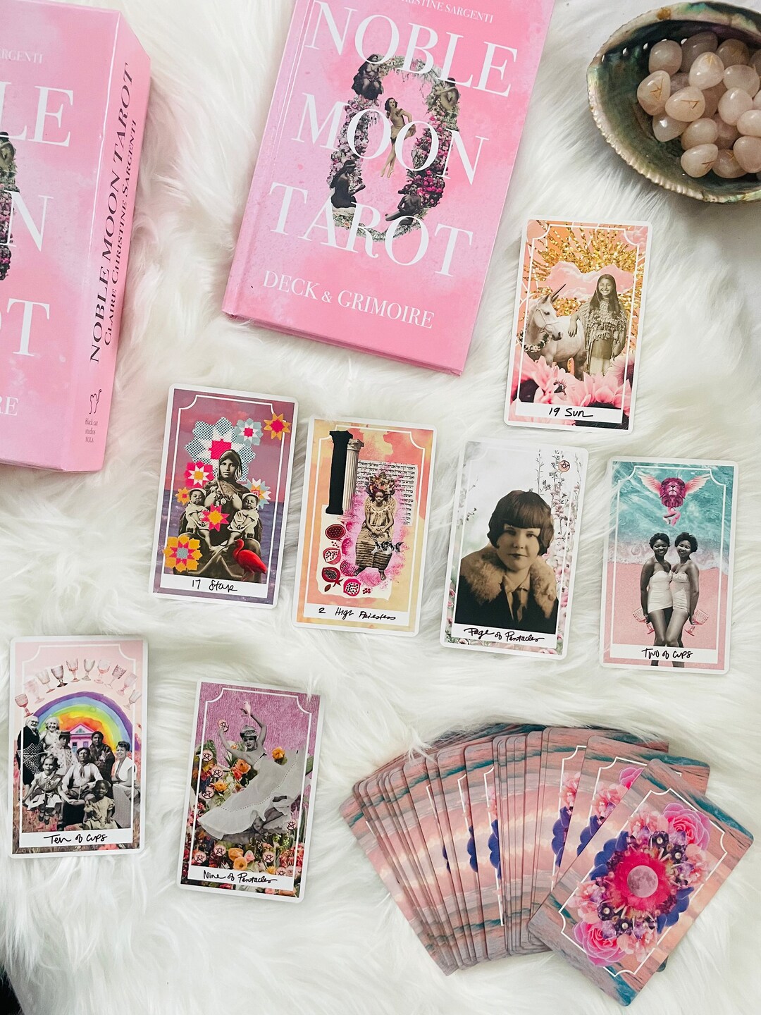 Noble Moon Tarot Deck & Grimoire - Etsy