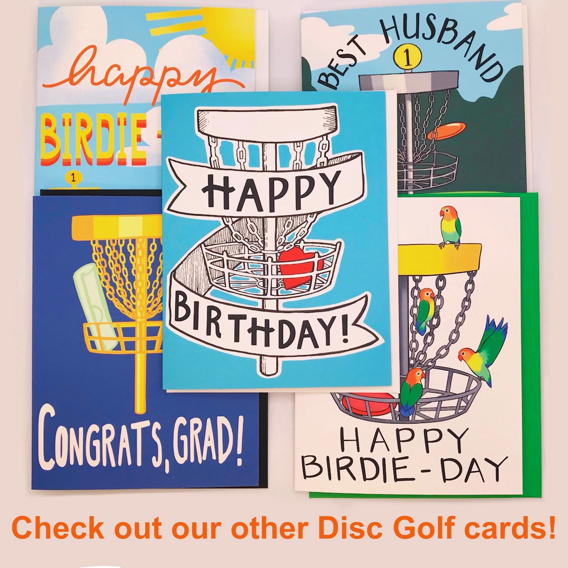 Disc Golf Birthday Card Frisbee Golf Birthday for Her for - Etsy