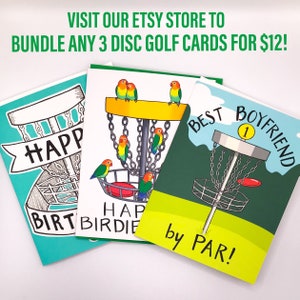 Best Boyfriend by Par Disc Golf Card for Boyfriend, Frisbee Golf, Card ...