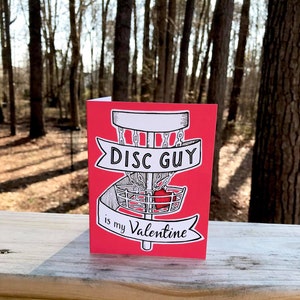 Disc Golf Valentine's Day Card With Coupon (blank Inside) | "disc Guy ...