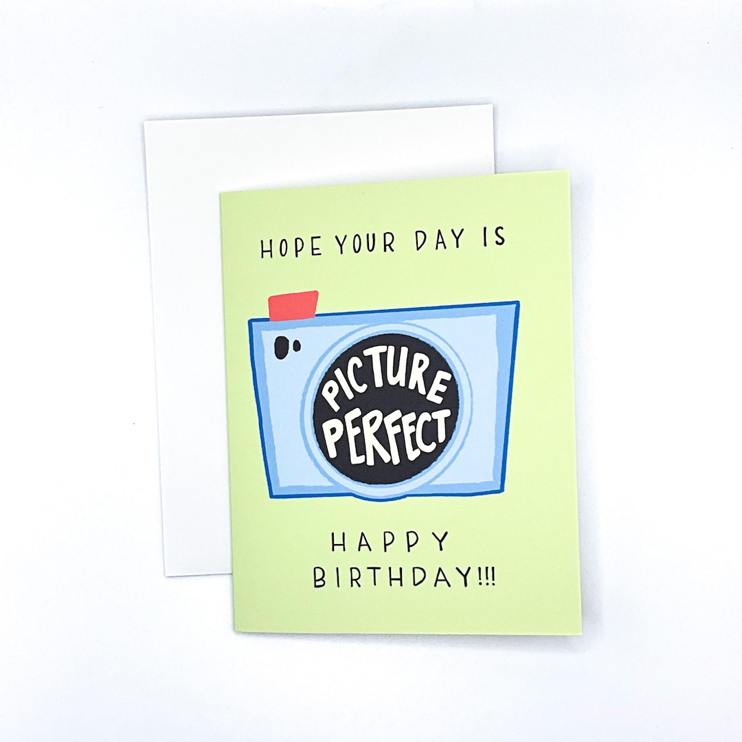 Picture Perfect Birthday Card for Photographer, Fun, Camera Themed ...
