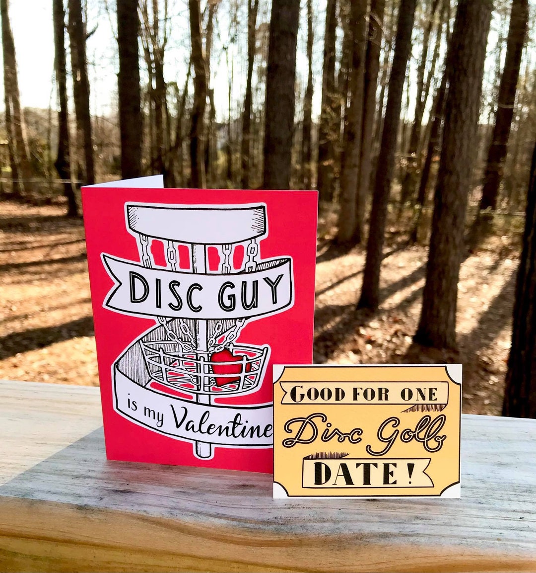 Disc Golf Valentine's Day Card With Coupon (blank Inside) | "disc Guy ...