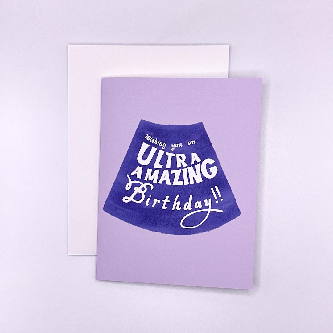 Sonographer Birthday Card: Hand Illustrated Ultrasound Tech Gift - Etsy